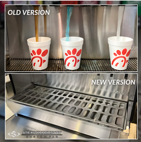 Drink Dispenser drip tray insert-standard size support 10 drink statio